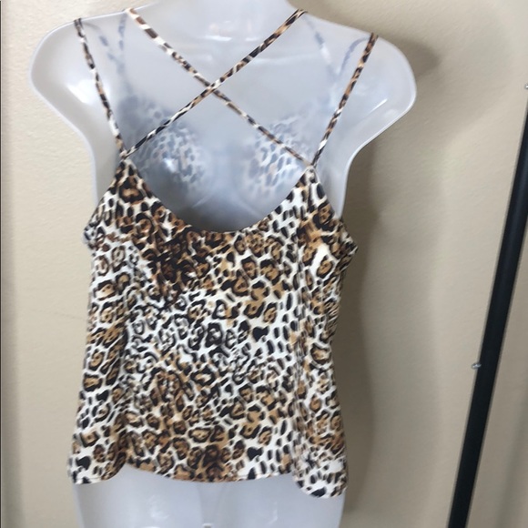 Tops | Leopard Print Tank Shirt | Poshmark